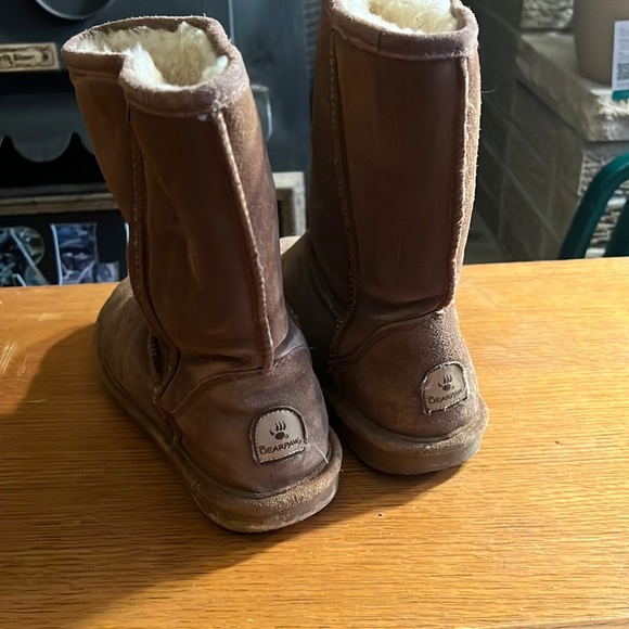 BearPaw | Shoes | Brown Leather Bear Paw Boots | Poshmark